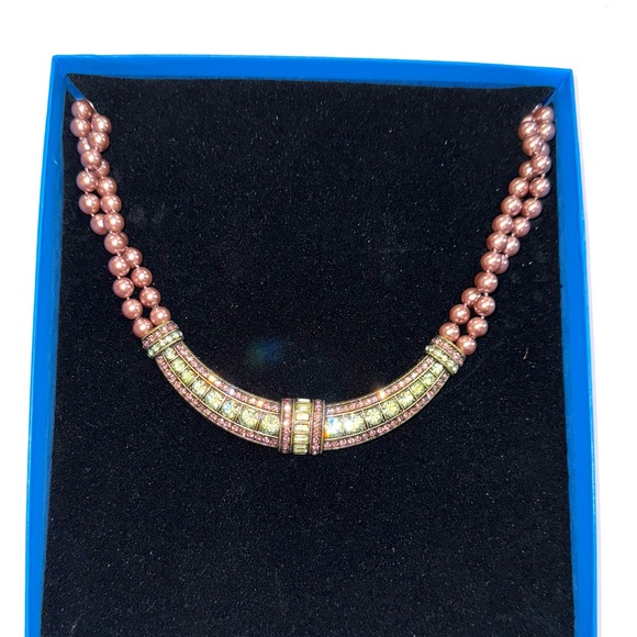 Heidi Daus | Jewelry | Heidi Daus Crystal Pearl Necklace New Purple ...
